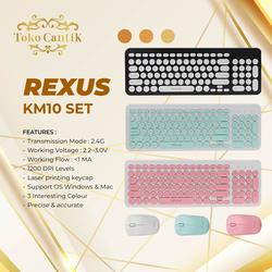 Promo Rexus KM10 Combo Keyboard Mouse Wireless KM 10 New - Black - Jakarta Barat - DUNIA ...