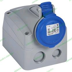 Jual LEGRAND SURFACE MOUNTING PLUG+SOCKET 3P+N+E 5 PIN 16A IP44 NEW ...