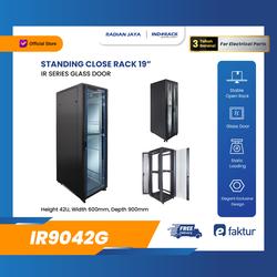 Jual Rack Server 19" 20U IR6020G Depth 600mm Indorack Close Rack Glass ...