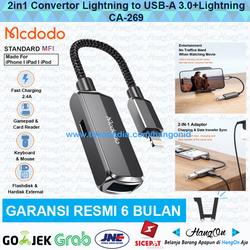 Jual MCDODO Converter OTG iPhone Lightning to USB 3.0 + Lightning CA ...