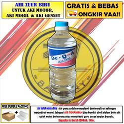 Jual Air Aki biru Untuk Tambahan Aki tutup biru botol 1liter - Jakarta ...