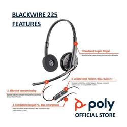 Jual POLY Plantronics Blackwire 3325 BW3325-M USB Type C Headset - Kota ...