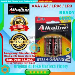 Promo ABC Baterai Alkaline A3, Battery 1,5V A2, Batu Batre Alkalin AA ...