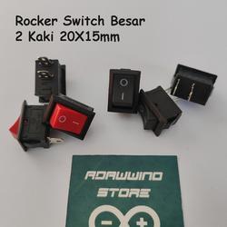 Jual Rocker Switch On Off 2 Pin Saklar 2 Kaki Switch 2P - Hitam ...