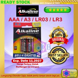 Promo ABC Baterai Alkaline A3, Battery 1,5V A2, Batu Batre Alkalin AA ...