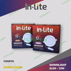 Jual InLite Lampu LED Panel Plafon Slim Downlight 12W 12 Watt INDS602R ...
