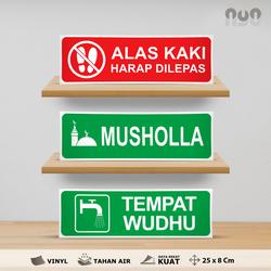 Jual stiker LEBEL MASJID MUSHOLA sign Rambu k3 Tempat wudhu - TEMPAT ...