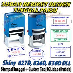 Jual Stempel Shiny S 828D Tanggal Otomatis Custom Text - Jakarta Timur ...