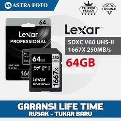 Promo Lexar Professional 1667x SDXC UHS-II V60 64GB - Memory Card 64 GB ...