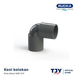 Jual Sambungan Pipa Fitting PVC Knee Knie AW 3/4 " Elbow AW 3/4 Inch Rucika - Jakarta Selatan ...