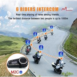 Promo Maxto M2C Bluetooth Radio Intercom Helm 6 Rider Alt M2 EJEAS Q7 ...