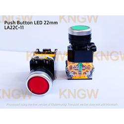 Jual Auspicious Double push button with lamp 22mm 1No+1Nc 10A DPB-22N ...