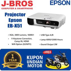 Promo Projector Epson EB X51 Cicil 0% 3x - Jakarta Barat - EPSON OFFICIAL | Tokopedia