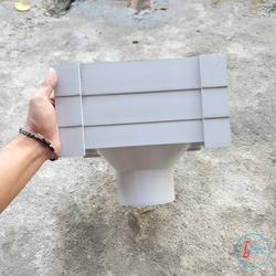 Jual Corong talang air pvc kotak 8" inch abu Lubang Pembuangan Air ...