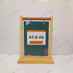 Jual Tempat Menu Holder Menu / Nomor meja / stand menu kayu / tent card ...