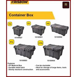 Jual KRISBOW Container Box Kotak Penyimpanan Plastik LRCBB Bisa di ...