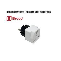 Jual BROCO OVER STEKER CONVERTER COLOKAN KAKI 3 KE KAKI 2 travel ...