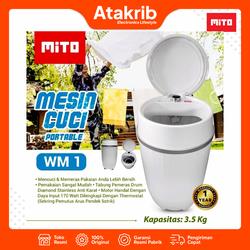 Jual Mesin Cuci Portable Mito WM 1 3,5 KG Washing Machine Mini Mito WM ...