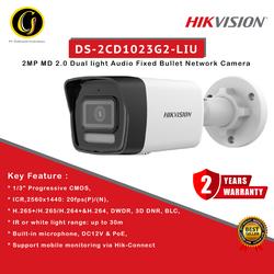 Jual DS-2CD1023G2-LIU - HIKVISION IP CAMERA 2MP DUAL LIGHT BULLET AUDIO - Jakarta Barat - Maxpro ...