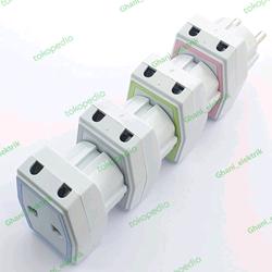 Promo Legrand Steker Colokan T Multi Socket 3 Lubang 16A Putih/Abu-abu ...