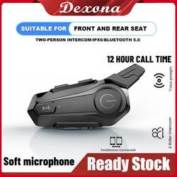 Promo ZACRO E1 Intercom helm Bluetooth 5.0 FM Radio intercom dua arah ...