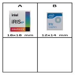 Jual Stiker Sticker Intel iris iRISxe Graphics Original - 1A/A1 - Kab ...