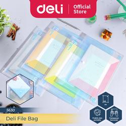 Promo Deli File Bag / Map Plastik Kancing / Tas Map Plastik A4 Anti Air ...