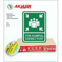 Jual Titik Kumpul Assembly Point | Sign Board Akrilik | Sign Label ...