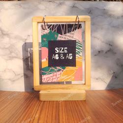 Jual Tempat Menu Holder Menu / Nomor meja / stand menu kayu / tent card ...