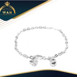 Jual Gelang Rantai Emas Putih 015 Kadar Emas 750 - Jakarta Pusat - TOKO ...