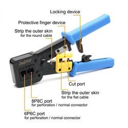 Jual TANG KRIMPING RJ45 EZ ANTI GAGAL CAT5E CAT6 CRIMPING TOOL LAN RJ45 ...