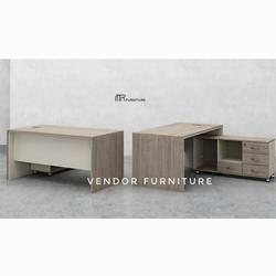 Jual Meja Kerja Direktur L'shape Minimalis HPL Desk Office Table ...