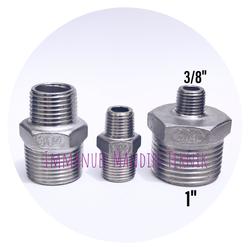 Jual Double Nipple Reducer 1/2" x 3/8" SS 304 #150 BSPT Nepel Stainless - Jakarta Pusat - Agung ...