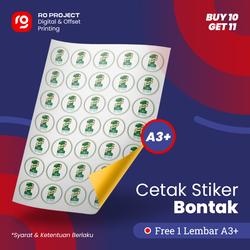 Jual Cetak Sticker Bontak A3+[Bisa Satuan] Stiker Kemasan Label - Kota ...
