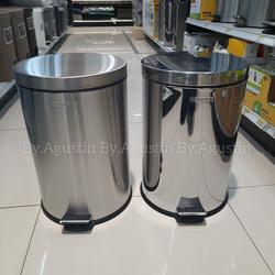 Jual Tempat Tong Sampah Injak Pedal Bin Stainless Steel 12 Liter Krisbow - 5 LT Garis - Jakarta ...