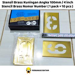 Jual Stencil Brass Number Letter Kuningan Angka Huruf Stensil 1 2 3 4 ...