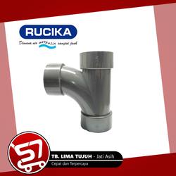 Jual Fitting sambungan pipa PVC tee T Y way TY 45 branch D 1 1/2" 2" 3 ...