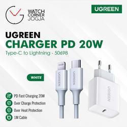 Jual UGREEN Charger iPhone Lightning MFI PD Type C Fast Charging 20w - 1 SET 20W WHITE - Jakarta ...