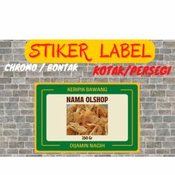 Jual Cetak Stiker Bulat Custom Label Kemasan Produk - NOTE NO. DESIGN ...
