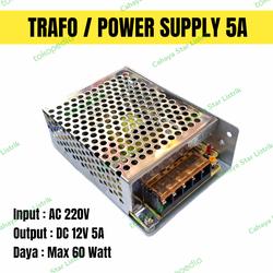 Jual Power supply led strip 5 amper / trafo balast balas / adaptor 12V ...
