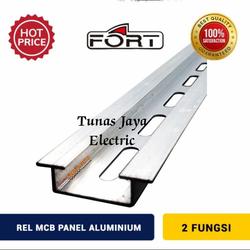 Jual Rel MCB Aluminium 2 Fungsi 1M Din Rail MCB Aluminium 1 Meter ...