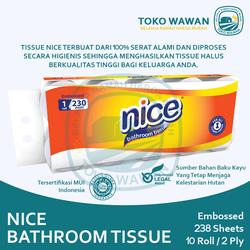 Promo Tissue Nice Toilet Roll Embossed Tisu Gulung Isi 10 Roll / 230 ...