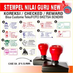 Jual Stempel Nilai Guru / Penilaian / Koreksi / Checked / Reward - 1 ...