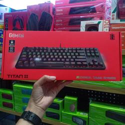 Promo Gamen Titan V / 5 Wired Gaming Keyboard 60% Mechanical Garansi ...