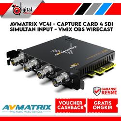 Jual Capture Card AVMATRIX 4 SDI Simultan Input VC41 - VMIX OBS ...