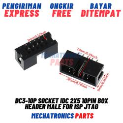 Jual [CNC] DC3-10P SOCKET SOKET PIN IDC 2x5 10PIN BOX HEADER MALE ISP JTAG - Kota Bandung - CNC ...