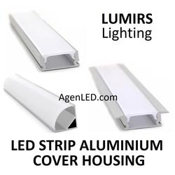 Promo LUMIRS Kap Housing Aluminium Lampu LED Strip Dudukan Rel Bar ...