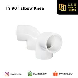 Jual TY 90 Deg Elbow Knee / Keni / L Pipa Pipe U – PVC by 3 Pawns - White, 32 mm - Kota Medan ...