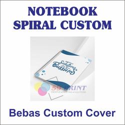 Jual Cetak Notes Custom Notebook A5 Block Note Polos Spiral 100 Halaman ...