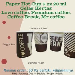 Jual Paper Hot Cup Gelas Kertas 6,5 oz 9 oz 8 oz 12 oz 16 oz POLOS - 9 oz 210ml - Jakarta Utara ...